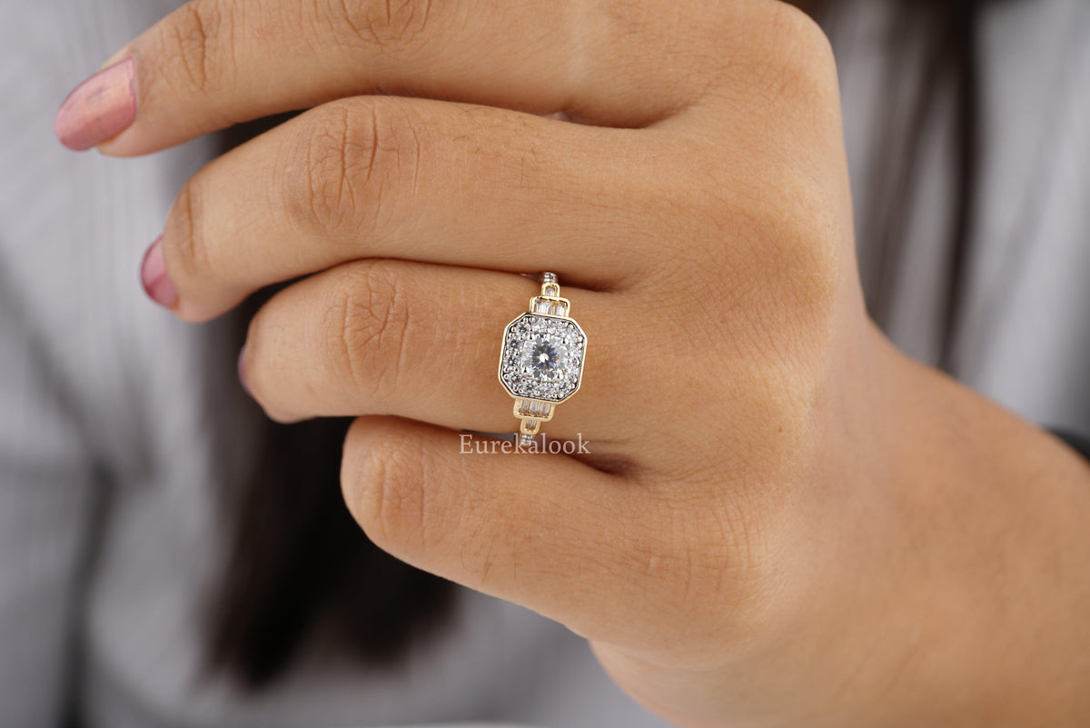 Antique Round Cut Bezel Set Engagement Ring – Eurekalook